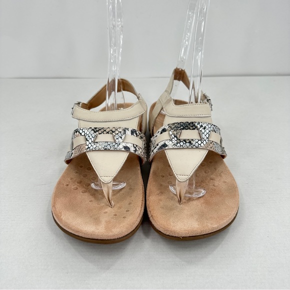 Vionic | Shoes | Vionic Lupe Sandals Womens 7 Metallic Cream Boa ...